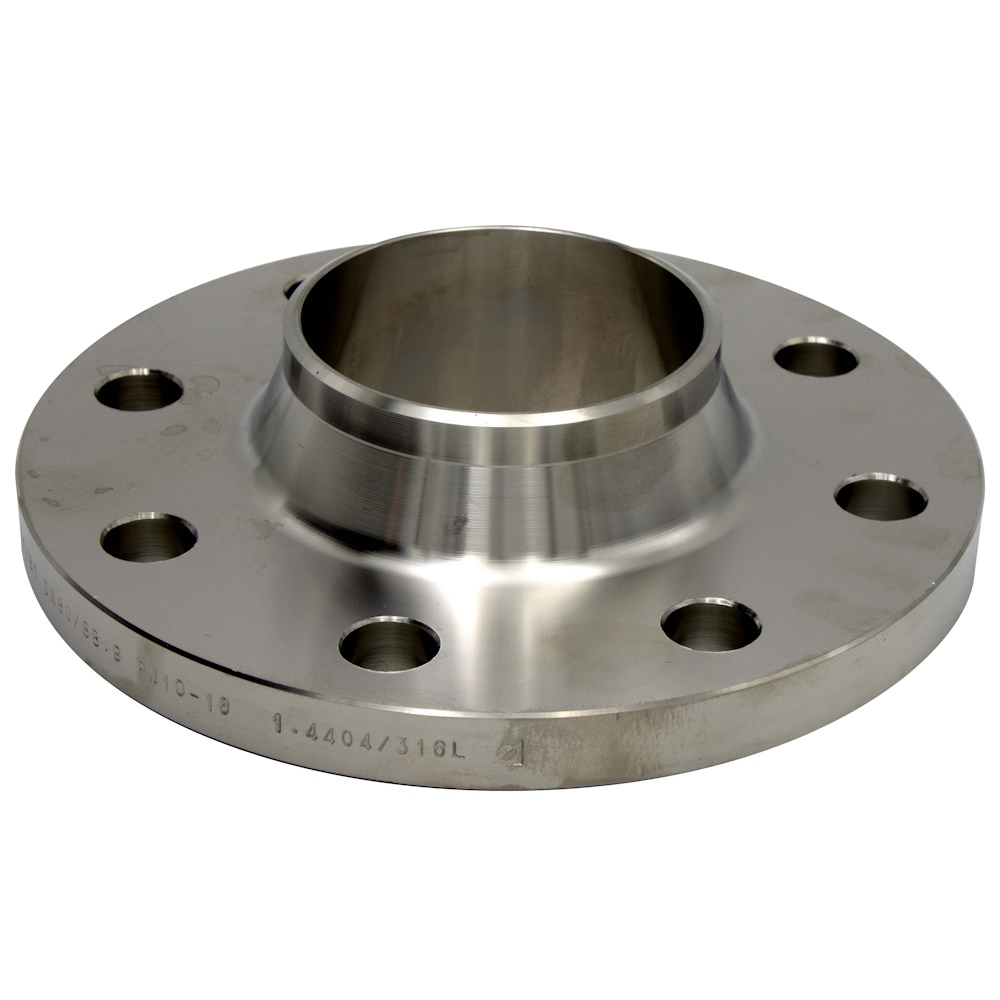 Weld-neck flange, EN 1092-1, T:11, PN10-16, DN80, AISI304L, INDURA